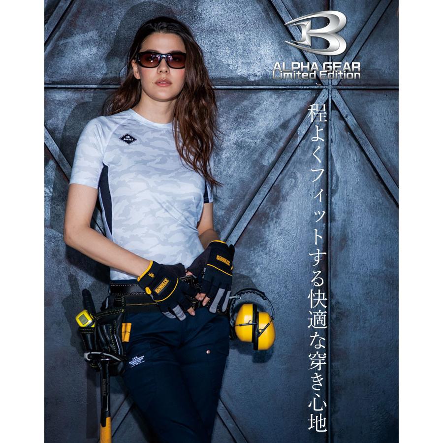 バートル インナーシャツ 半袖 メッシュ UVカット 吸汗速乾 4071 春夏 コンプレッション ストレッチ 消臭テープ付き 男女兼用 4070シリーズ【即日発送】 :burtle-4071 ...