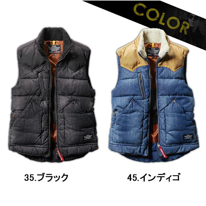 BURTLE バートル 防寒着 防寒ベスト 保温 5004 サーモクラフト ヒートベスト 男女兼用 メンズ レディース デニム 秋冬 防寒服 作業着 作業服 XXL : 作業服の専門店だるま ...