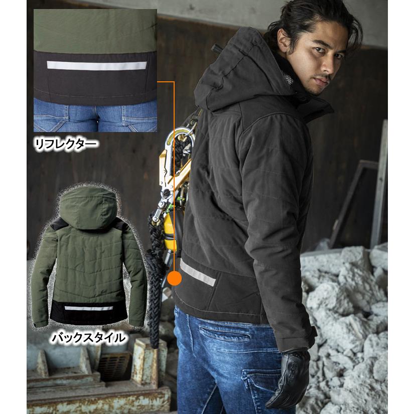 BURTLE バートル 防寒着 ジャケット 大型フード付き 5270 サーモクラフト対応 防風 反射 男女兼用 アウトドア 作業服 作業着 防寒服 3XL : 作業服の専門店だるま商店 ...