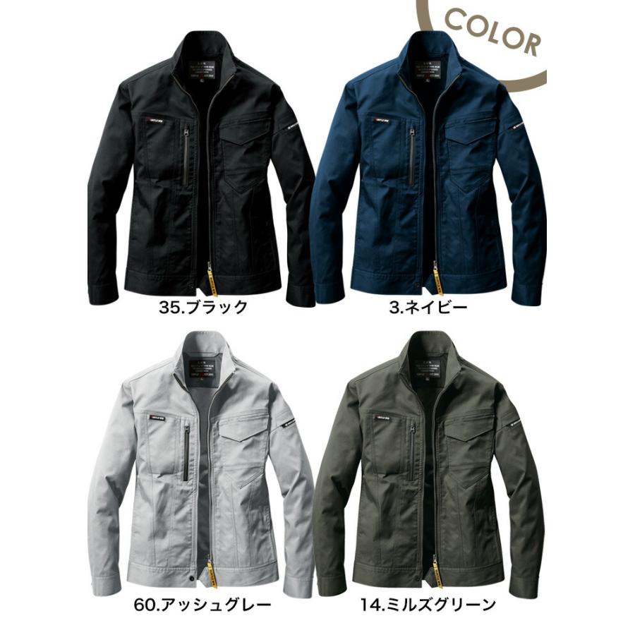BURTLE バートル 作業服 ストレッチ ジャケット 6211 ECO素材 帯電防止 男女兼用 メンズ オールシーズン ブルゾン ジャンパー 作業着 SDGs S-LL : 作業服の専門店 ...