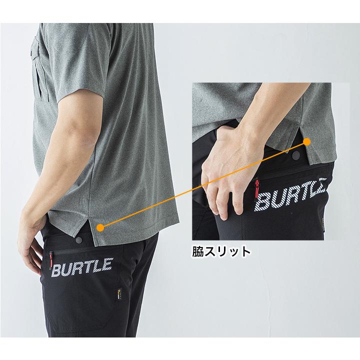 BURTLE バートル 半袖シャツ 707 オールシーズン 作業服 作業着 ストレッチ素材 制電 吸汗速乾 消臭テープ付き 男女兼用 4L-5L : 作業服の専門店だるま商店 - 通販 ...