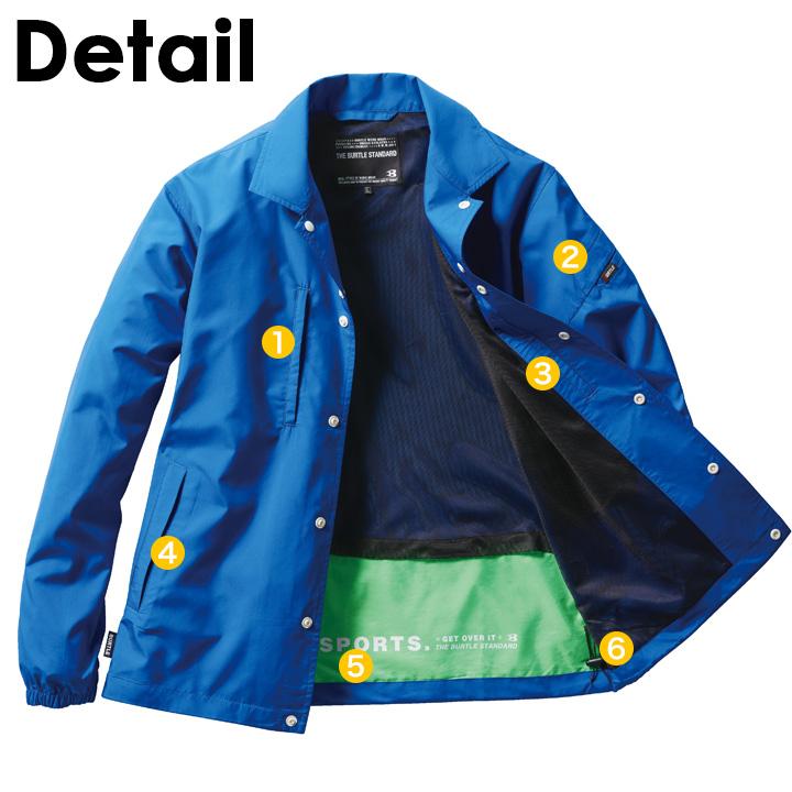 BURTLE バートル 防寒着 コーチジャケット 710 撥水 防風 ジャンパー ブルゾン 男女兼用 SDGs対応 オールシーズン ユニフォーム 作業服 3XL 即日発送 : 作業服の専門店 ...