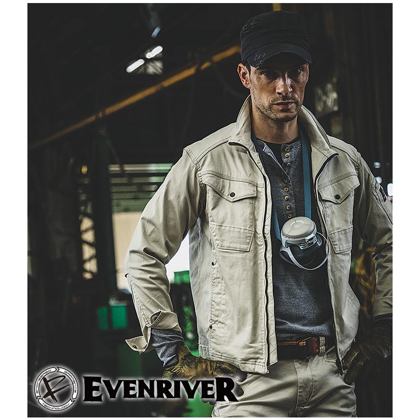 EVENRIVER イーブンリバー ストレッチブルゾン ERX207 春夏作業服 作業着 長袖ジャケット 長袖ジャンパー ソリッドシリーズ : 作業服の専門店だるま商店 - 通販 ...