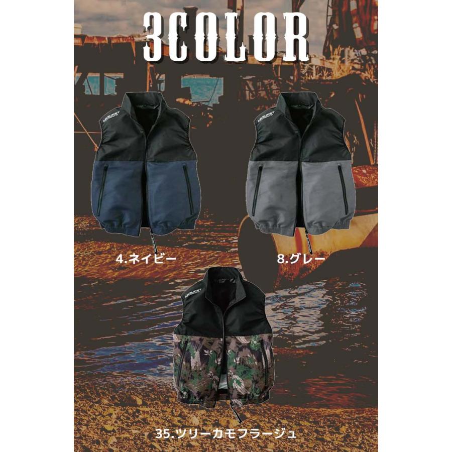 EVENRIVER 空調作業服 ベスト 服のみ イーブンリバー エアバースト RS05 電動ファン対応 サイドファン 遮熱 難燃 カモフラ 迷彩柄 アウトドア 作業服 作業着 : 作業服の専門 ...