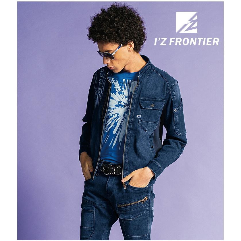 I'Z FRONTIER ワークジャケット ダブルファンクションストレッチ 5280 デニム 長袖 アイズフロンティア オールシーズン ブルゾン ジャンパー 作業服 作業着 : 作業服の専門店 ...
