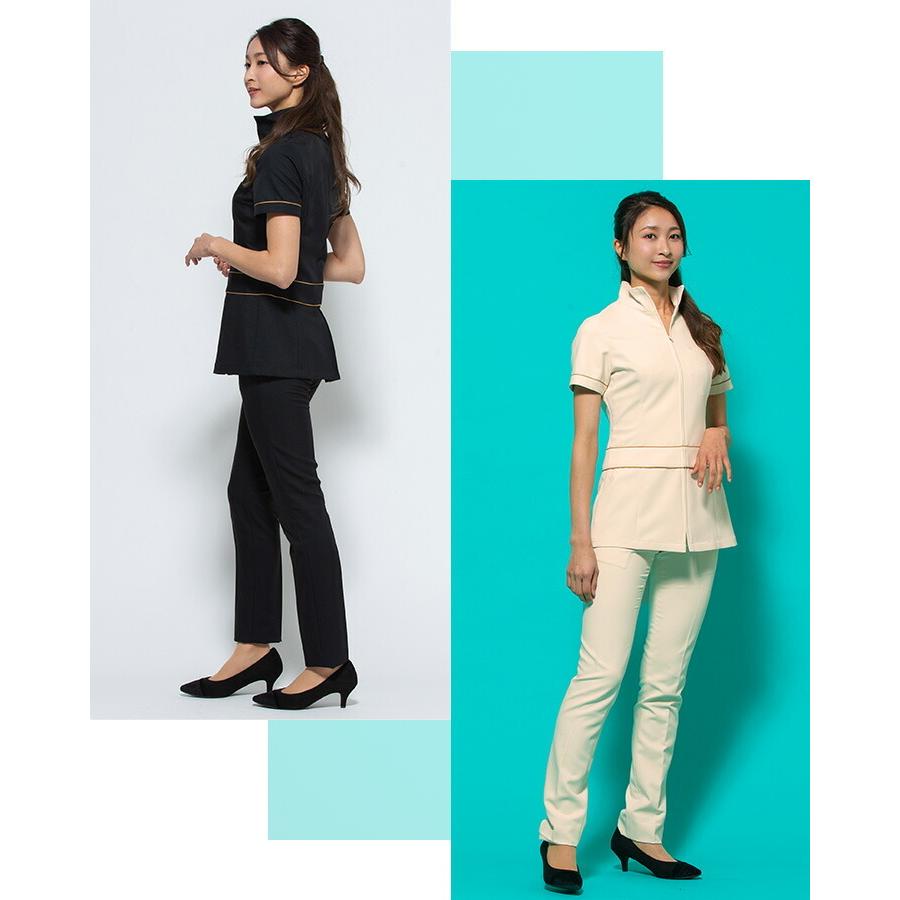 チュニック 白衣 シロタコーポレーション ナース服 e3096 半袖 透け防止 女性 レディース 受付 エステ服 メディカルウェア おしゃれチュニック 上品 医療用 SHIROTA チュニック 白衣 シロタコーポレーション ナース服 e3096 半袖