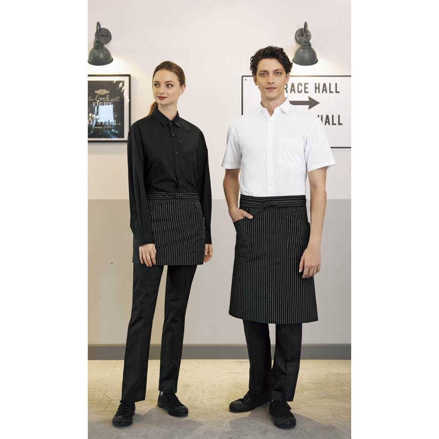 ショートエプロン T-7933 ショート丈 ストライプ 厨房 レストラン カフェ レディース メンズ 女性用 男性用 チトセ arbe アルベ 送料無料 :t-7933:作業服の専門店だるま ...