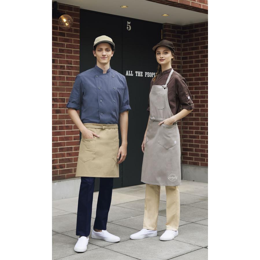 エプロン T-8615 ショート丈 綿100% 厨房 レストラン 食品工場 女性用 男性用 チトセ arbe アルベ 送料無料 : 作業服の専門店だるま商店 - 通販 - Yahoo!ショッピング