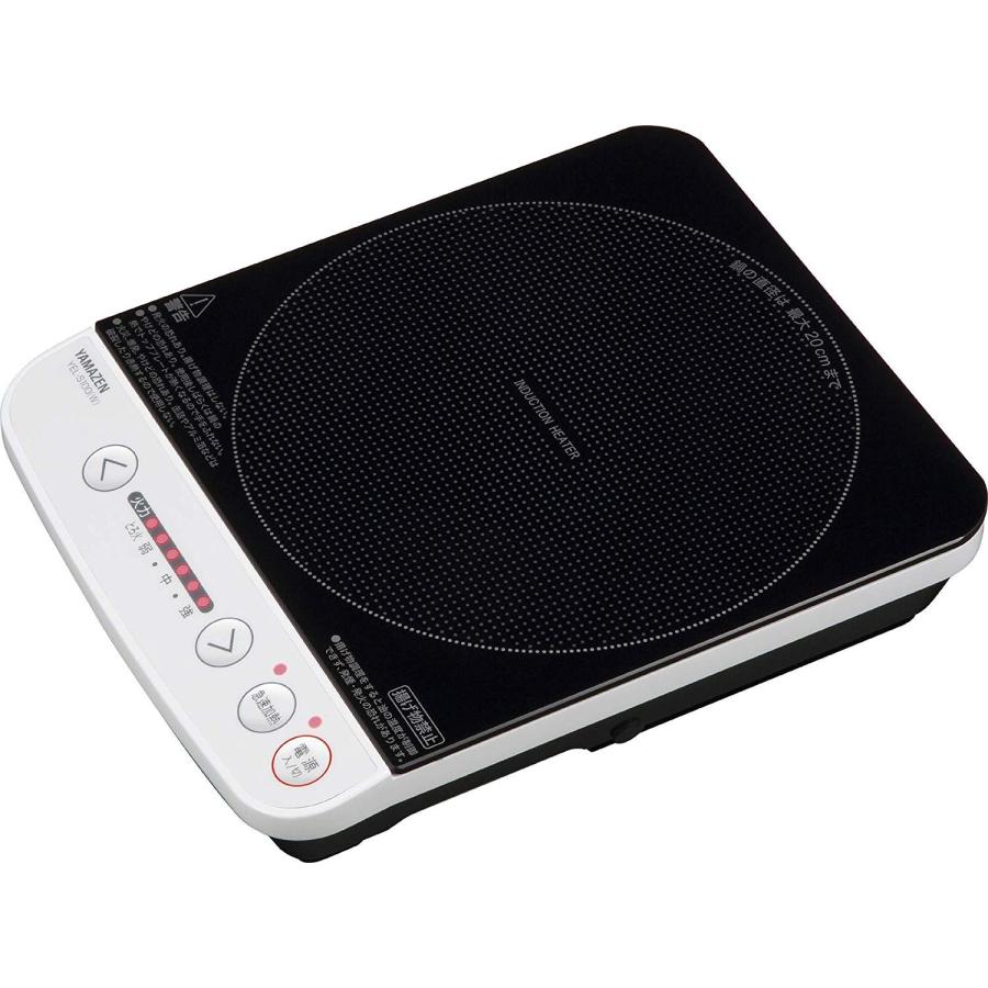 [山善] IHコンロ IHクッキングヒーター 卓上 IH調理器 1000W 火力調整6段階 ホワイト YEL-S100(W) [メーカー保証1年] : DashDash - 通販 ...