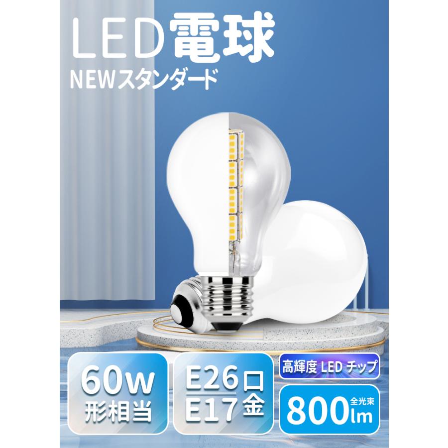 電球 LED E26 E17 60W形相当 広配光 高輝度 節電 3個セット 電球色 自然色 昼白色 目にやさしい ホワイトカバー 工事不要 簡単設置【NGM】 : データワークスウェブ ...