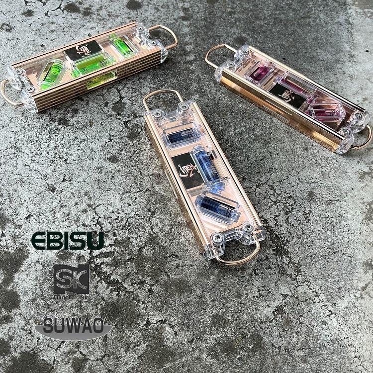 EBISU（水平器、水準器） 【ピンクゴールド】エビス EBISU 水平器 トビレベル・プロ ED-TBPPG 160mm 両側シャックル カラビナ対応 超強力マグネット 新潟精機 スワオ ...