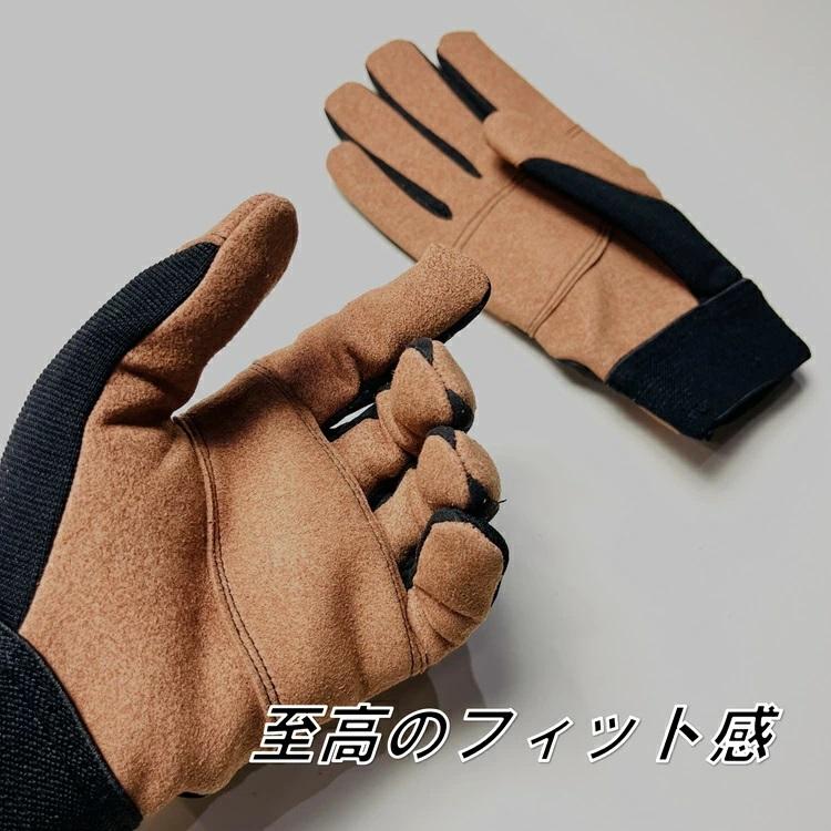 【2双までメール便可】横浜のばのばHAMAGLO 革手袋・皮手袋人工皮革甲メリ手袋 H909 ブラウン M・L : だてもの - 通販 - Yahoo!ショッピング