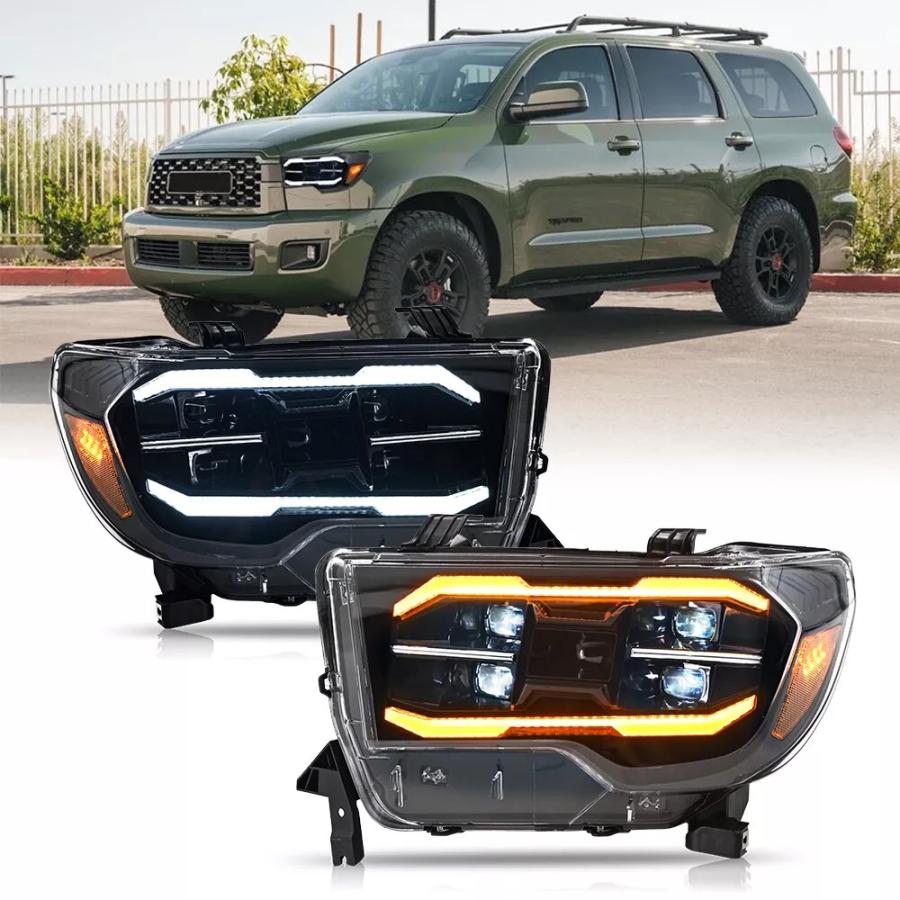 08-21y セコイア ヘッドライト BK / シーケンシャル / カスタム / LED : 01210-1 : デイブレイク Yahoo!ショップ - 通販 - Yahoo!ショッピング