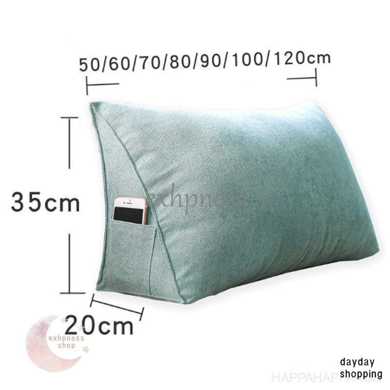 クッション 三角 寄りかかり ポケット付き テレビ枕 背もたれクッション ベッドクッション 北欧 インテリア フロアクッション 枕 背当 シンプル :kke-ex1106all-a210 ...