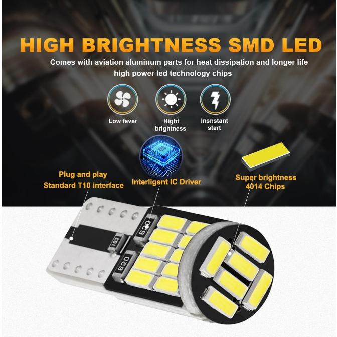T10 T16 led バルブ 10個 ルームランプ ポジションランプ ナンバー灯 ウェッジ球 ホワイト 12v 白 6000K :063:DayOne - 通販 - Yahoo!ショッピング