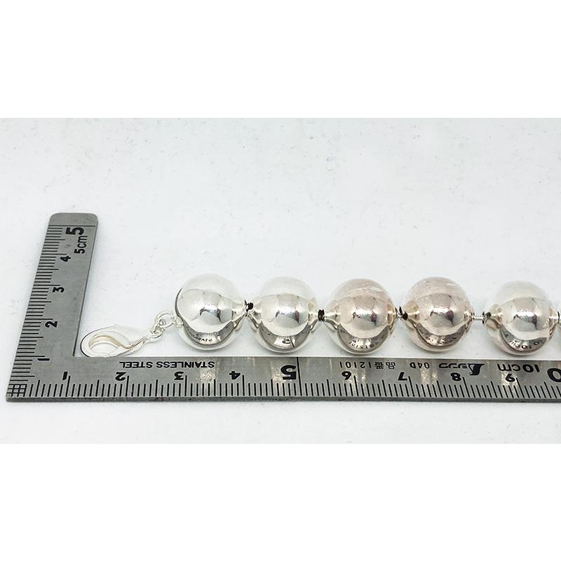 極太14mm丸玉 ボール ブレスレット 数珠ブレス ノーブランド フルハンドメイド カッパー にシルバー925プレート : DAY-S Yahoo!ショップ - 通販 - Yahoo!ショッピング