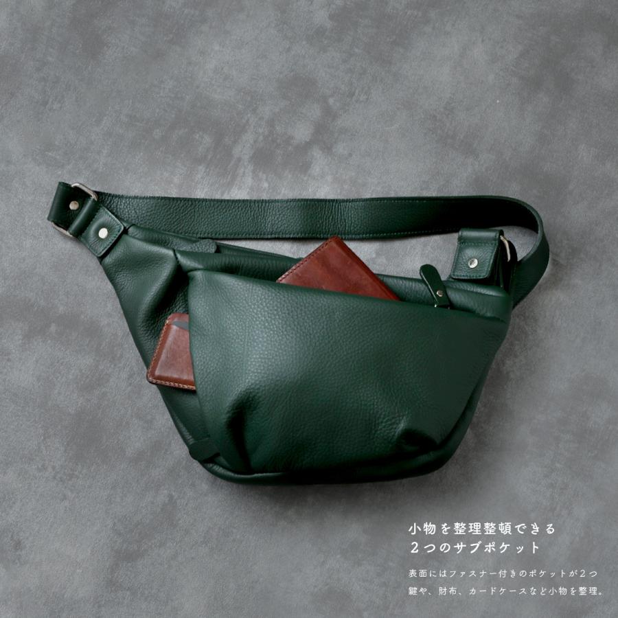 ボディバッグ 本革 ショルダーバッグ レザーバッグ スリングバッグ メンズ レディース ユニセックス 本革 シュリンクレザー : lb366 : 革財布・シルバー専門店 Days art ...