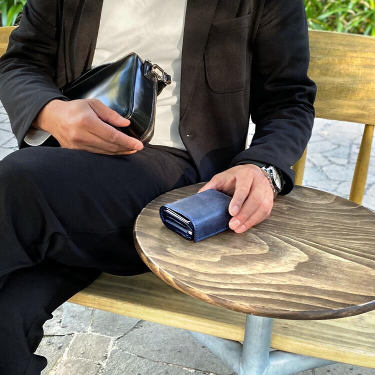 DAYSART ミニ財布 ブック型コンパクトウォレット 本革 メンズ レディース ユニセックス オーストラリアオイルレザー 小銭入れあり : 革財布・シルバー専門店 Days art - 通販 ...