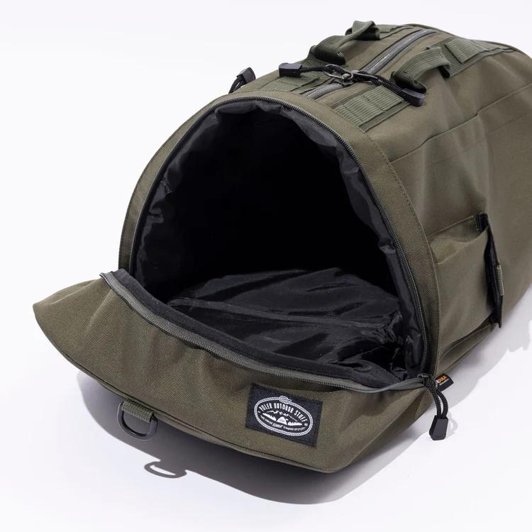 POLeR（ポーラー） POLER STUFF/ポーラースタッフ 3WAY GEAR DUFFEL/3ウェイギアダッフル BLACK/ブラック バックパック リュック ボストンバッグ ドラム ...