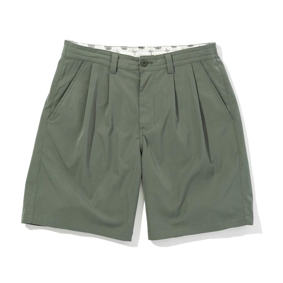 POLeR POLER STUFF 2TUCK SKATE BAGGY SHORTS GREY ポーラー 2タック スケート バギーショーツ グレー チノパンツ : DAYTRIPPER ...
