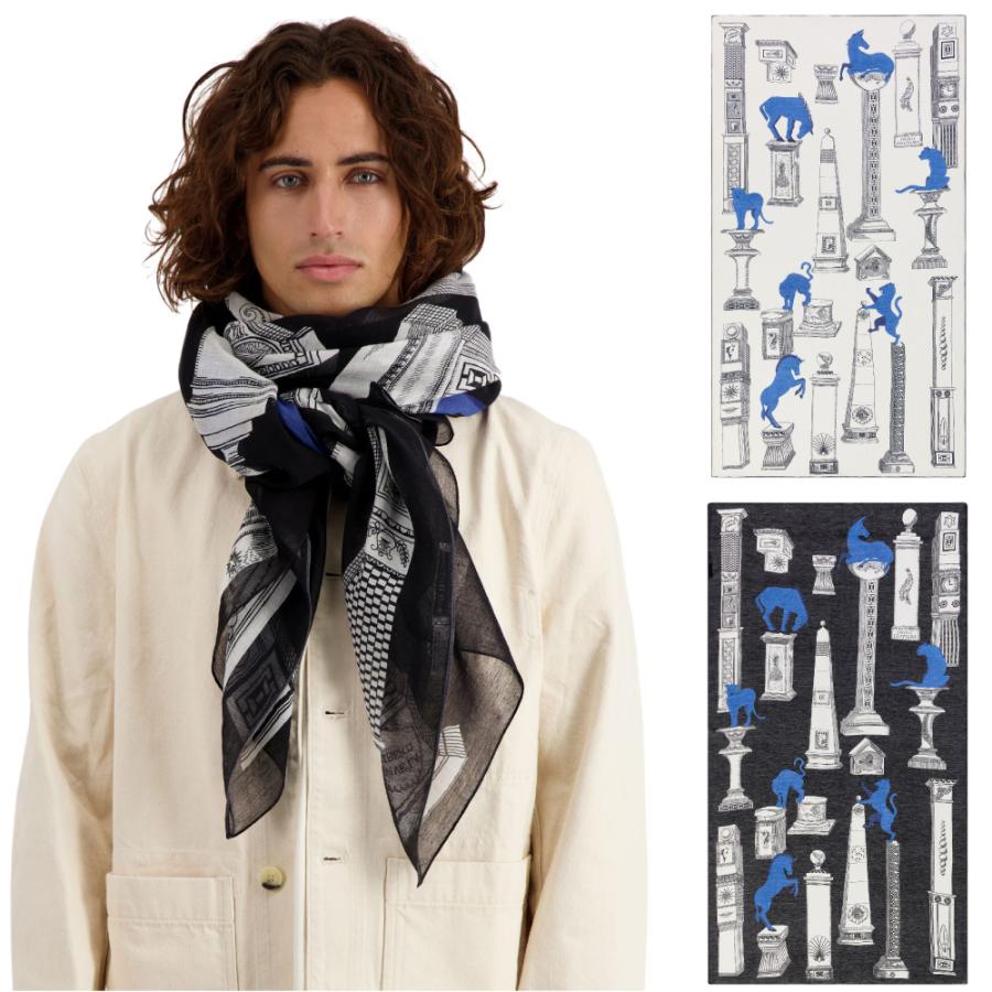 INOUI EDITIONS イヌイエディションズ コットン＆シルク ストール TOTEM スカーフ 80% Cotton 20% Silk トーテム ET191TO : inoui ...