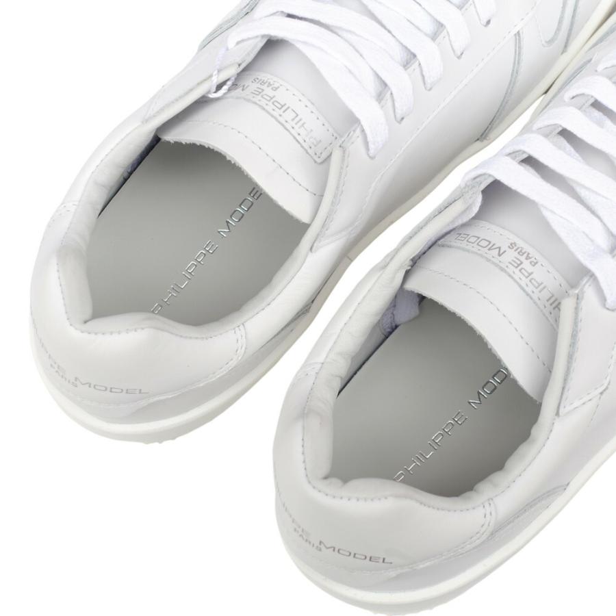 PHILIPPE MODEL NICE LOW MAN フィリップモデル ホワイトレザースニーカー VNLU V001 レースアップ VEAU ...