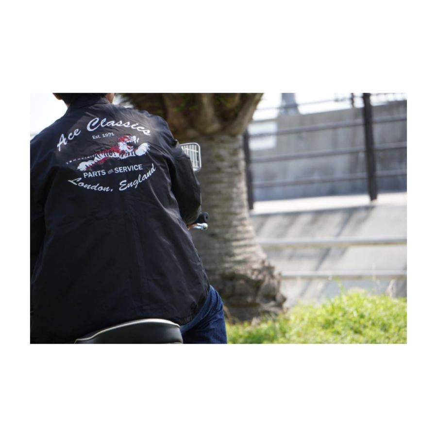 ACE CLASSICS LONDON meets Lynx / Collaboration Black Nylon Coach Jacket ...