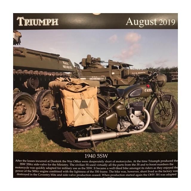 【2019 Ace Classics Calendar 】 "Classic Triumphs the best motorcycle ...