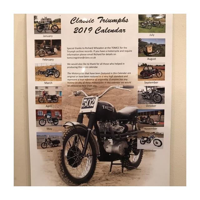 【2019 Ace Classics Calendar 】 "Classic Triumphs the best motorcycle ...