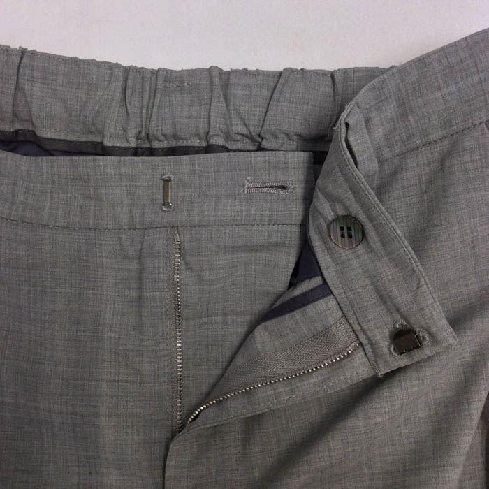 中古 ギャルリーヴィー GALERIE VIE クロップドパンツ ライトグレー ワイドストレート 春夏 サイズ36 S 23-04-74-04003 23047404003 F03 ...