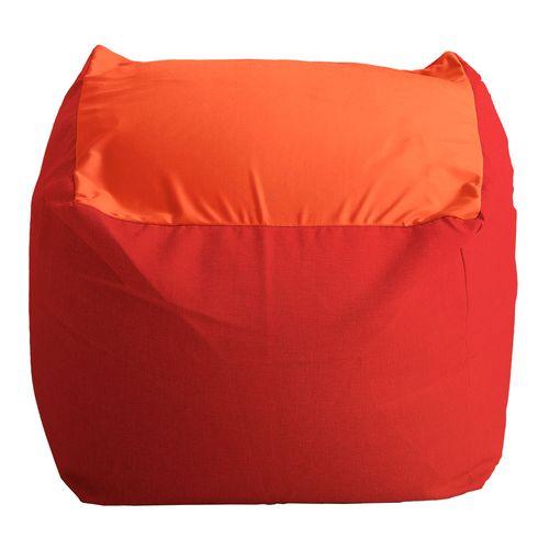 ホームテイスト 日本製キューブ型ビーズクッション(Mサイズ)/SH-07-GMV-M--RD---LF2 レッド/Mサイズ ...