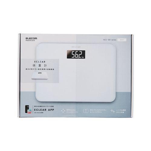 ELECOM エクリア 体重計/HCS-S01WH ホワイト : DCMオンライン - 通販 - Yahoo!ショッピング
