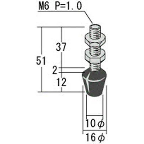 角田 ゴム付ボルト/RBT6_2003 ボルト径:M6×37 : DCMオンライン - 通販 - Yahoo!ショッピング