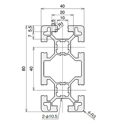 S-Fun 【40シリーズ】SFun-40・80 L100/SSF-0136 100mm : DCMオンライン - 通販 - Yahoo!ショッピング