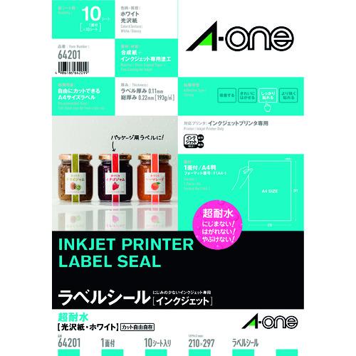 3M ラベルシール 超耐水 インクジェット 光沢紙 白 A4 ノーカット 10シート入/64201 : DCMオンライン - 通販 - Yahoo!ショッピング