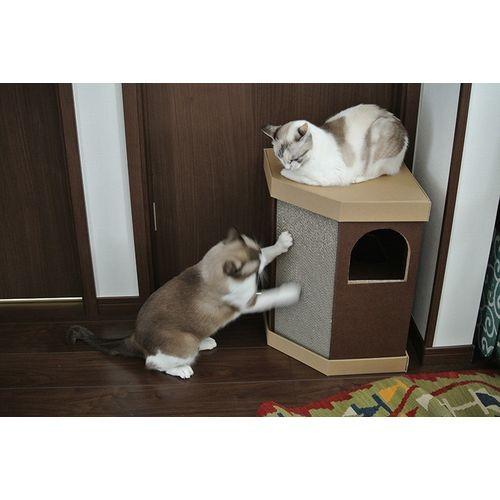 nekoto コーナースクラッチハウス/CCSH-BR : DCMオンライン - 通販 - Yahoo!ショッピング