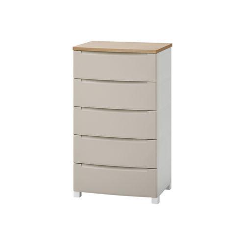 アイリスオーヤマ 【簡単組立】ウッドトップノックダウンチェスト/KDMG-565WT ベージュ/5段 : DCMオンライン - 通販 - Yahoo!ショッピング