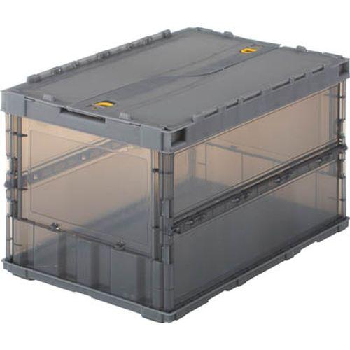 TRUSCO 折りたたみコンテナ スケルコン 50Lロックフタ付/TSK-C50B（BK） ブラック : DCMオンライン - 通販 - Yahoo!ショッピング