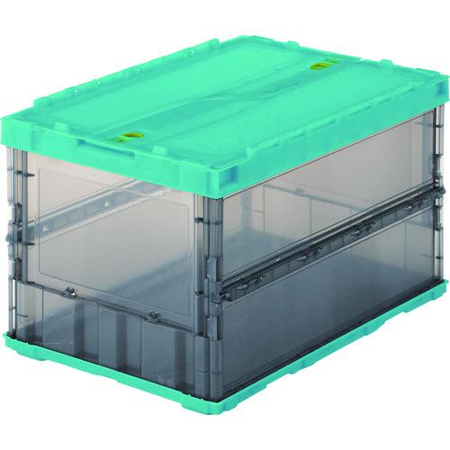 TRUSCO 薄型折りたたみコンテナスケル 50Lロックフタ付 ブルーツートン/TSK-C50B（BT） ブルー/ブラック : DCMオンライン - 通販 - Yahoo!ショッピング