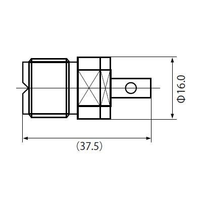 MJ-2.5X MJ型同軸コネクター（処理Ni） :11595:無線市場 - 通販 - Yahoo!ショッピング