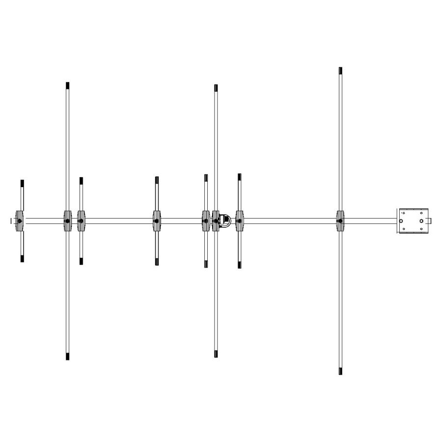 DO-2B8 ナガラ 144/430MHz 2バンド共用八木アンテナ ブーム長：1.4m : 無線市場 - 通販 - Yahoo!ショッピング