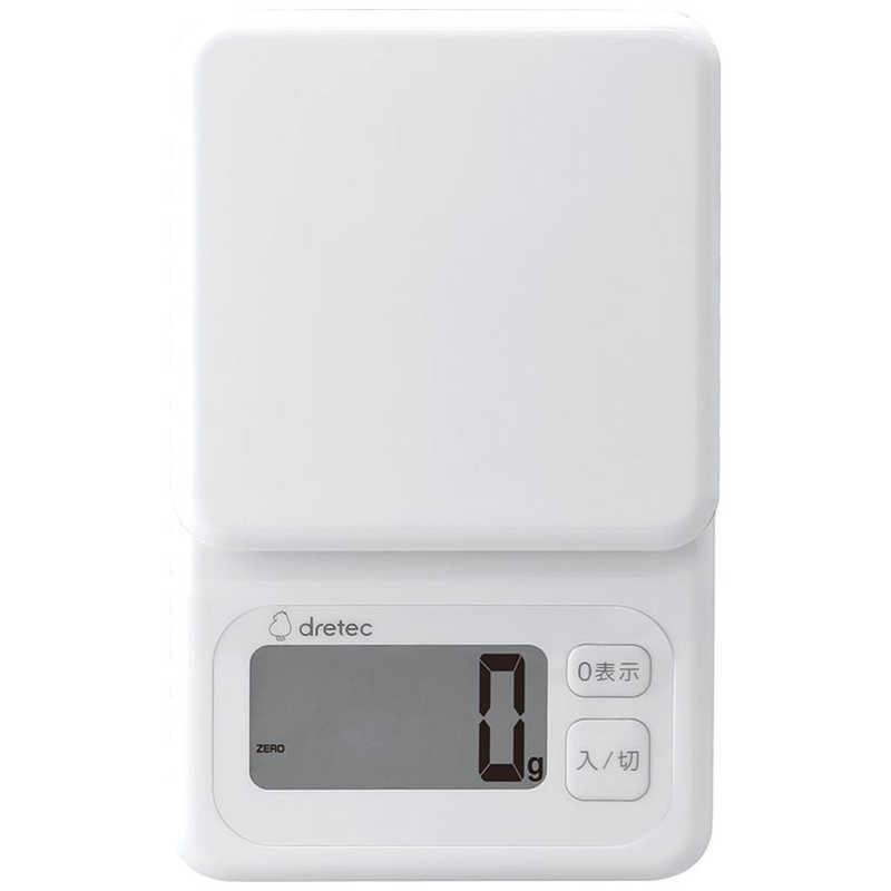 ドリテック ドリテック dretec 大画面デジタルスケール 「ブロート」 (ホワイト) 最大表示1.0kg/表示単位1g KS-625(WT) : でんでんショッピング ヤフー店 - 通販 ...