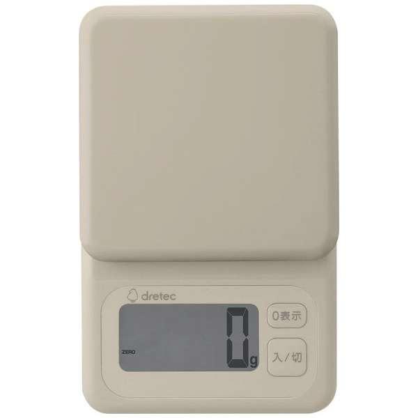 ドリテック 大画面デジタルスケール 1kg ブロート ベージュ KS-625(BE) : でんでんショッピング ヤフー店 - 通販 - Yahoo!ショッピング