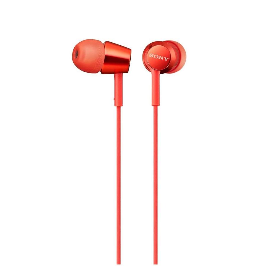 SONY（ソニー） イヤホン MDR-EX155 : カナル型 レッド MDR-EX155 R : でんでんショッピング ヤフー店 - 通販 ...