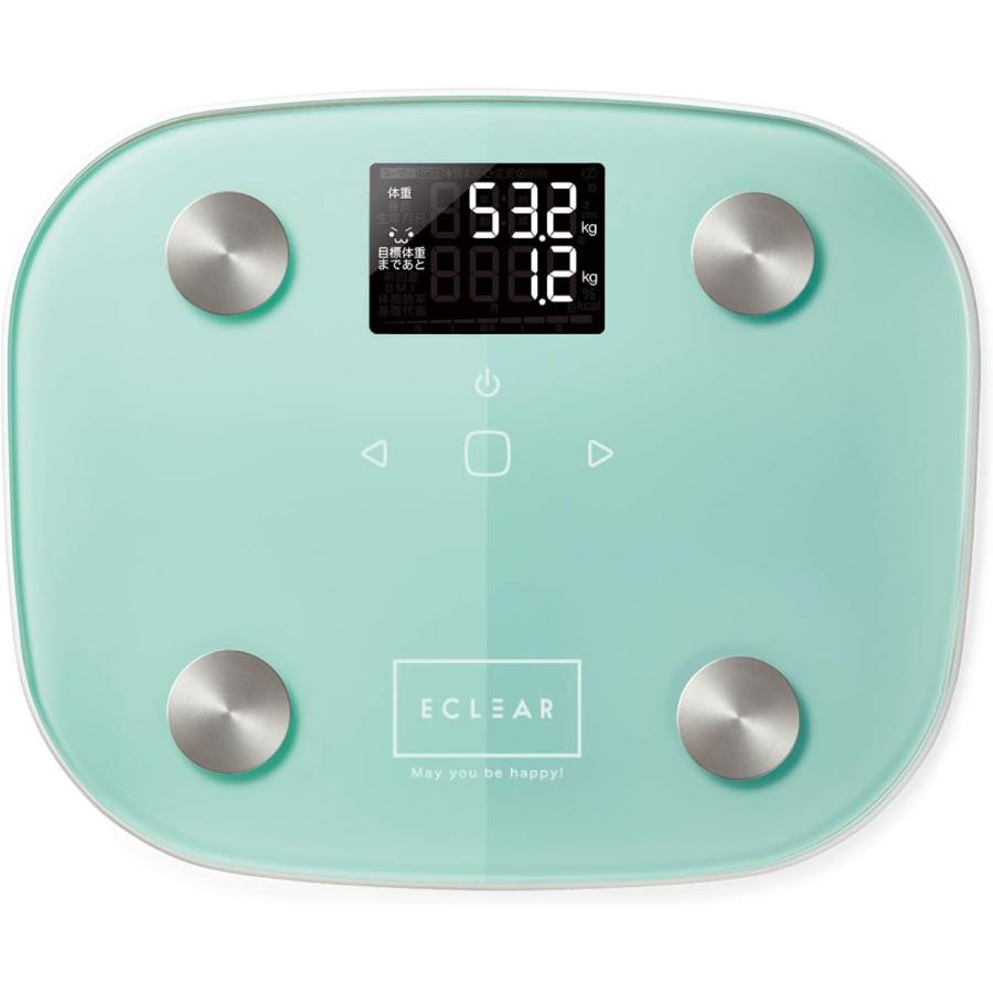 ELECOM エレコム ECLEAR エクリア コンパクト体組成計 （100g測定／顔文字表示機能） グリーン HCS-FS03-GN : でんでんショッピング ヤフー店 - 通販 ...