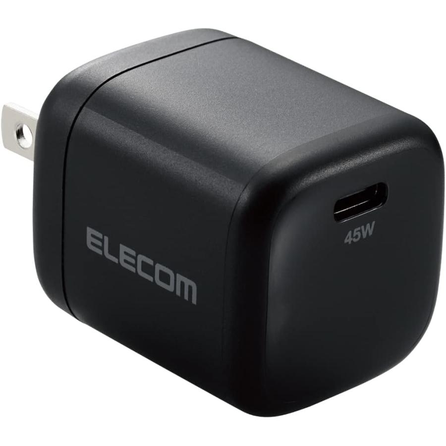 ELECOM エレコム USB-C 充電器 USB PD対応 45W Type-C×1 小型 軽量 折りたたみ式プラグ ブラック MPA-ACCP29BK : でんでんショッピング ヤフー店 ...