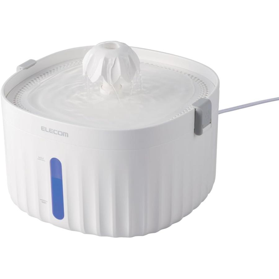 ELECOM エレコム 自動給水器 容量2L 静音 騒音レベル16db以下 フィルター式 高さ調整可能 ロック機能付 ホワイト PET-WD01WH : でんでんショッピング ヤフー店 ...