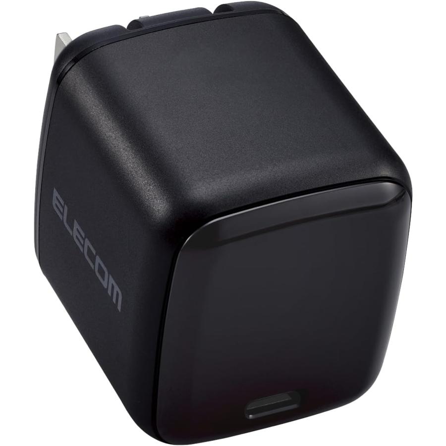ELECOM エレコム 急速充電器 USB PD対応 65W 小型 Type-C 1ポート PPS対応 GaN II採用 PSE認証 ブラック MPA-ACCP8565BK : でんでん ...