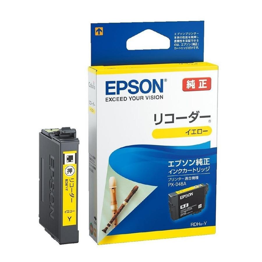 エプソン EPSON 純正インクカートリッジ RDH-Y イエロー(目印:リコーダー) : でんでんショッピング ヤフー店 - 通販 - Yahoo!ショッピング