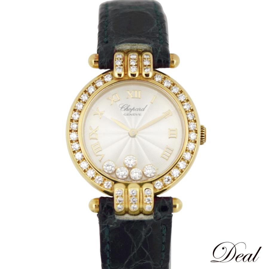 Chopard K18YG ショパール ハッピーダイヤモンド 20/6555 5Pムービングダイヤ レディース 腕時計 : Deal - 通販 - Yahoo!ショッピング